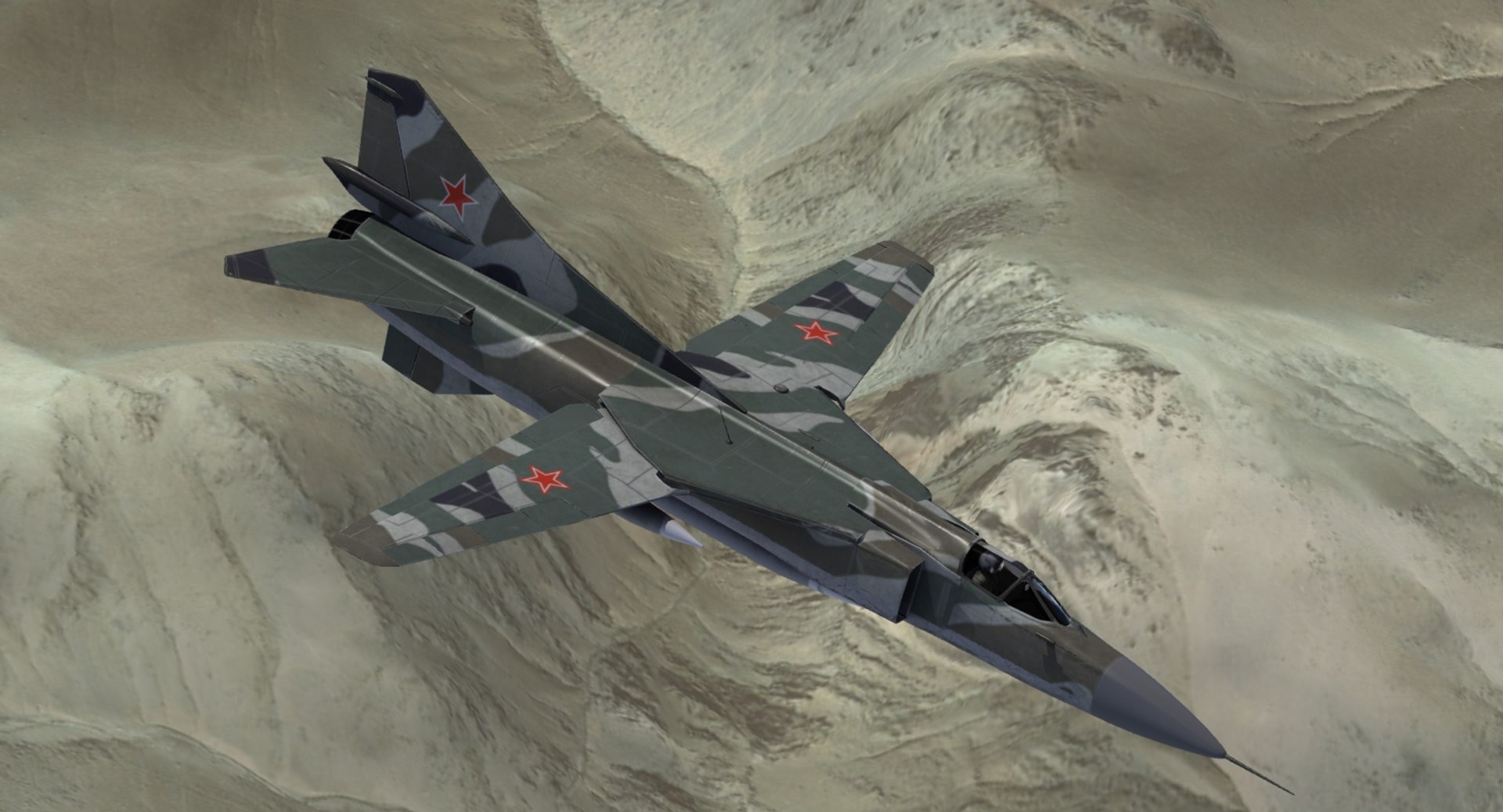 Mig23 Flogger Fighter Obj