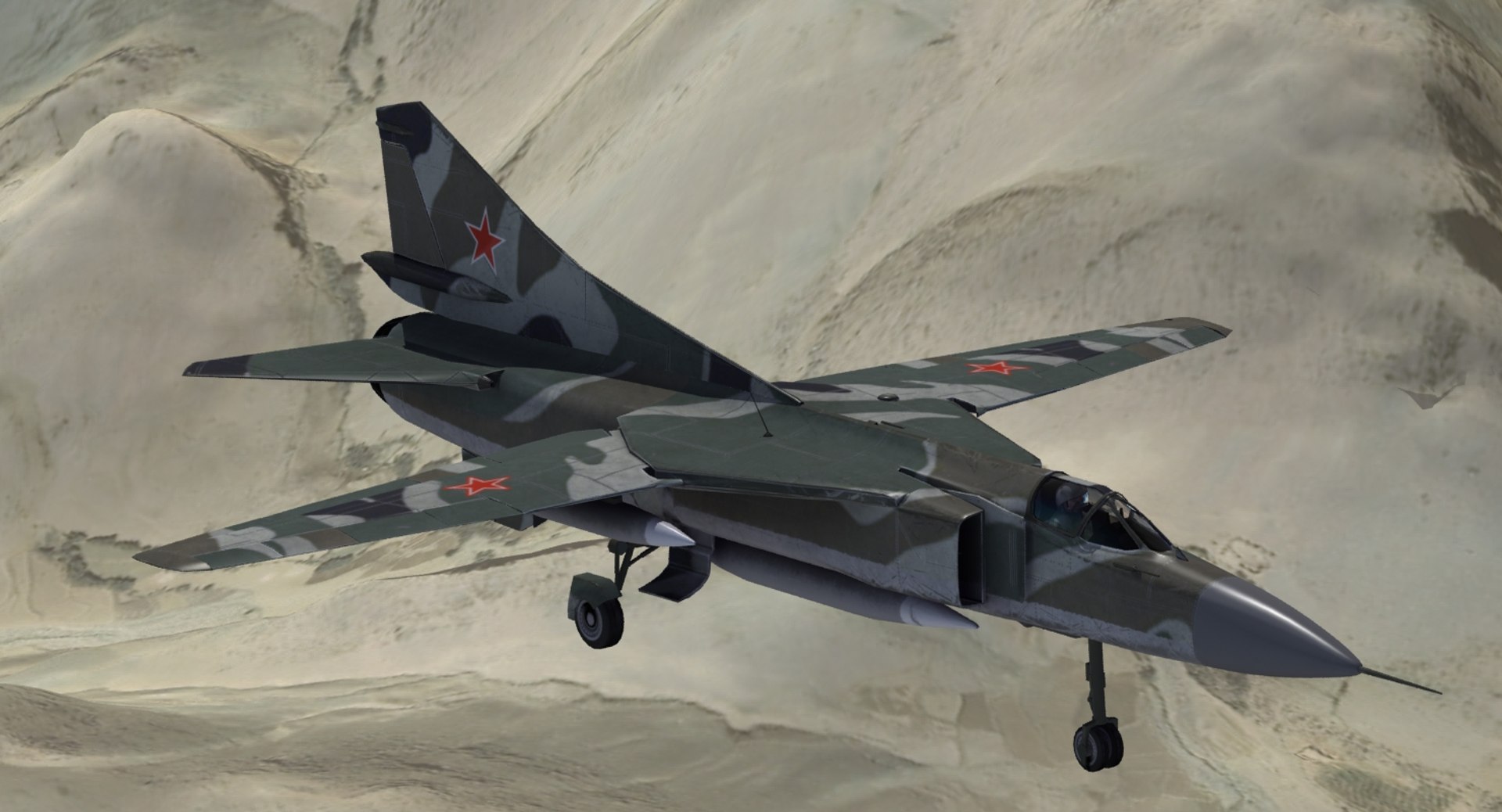 Mig23 Flogger Fighter Obj