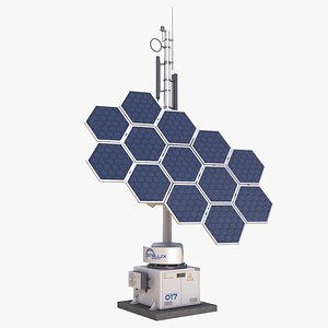 3d sci-fi antimatter container model