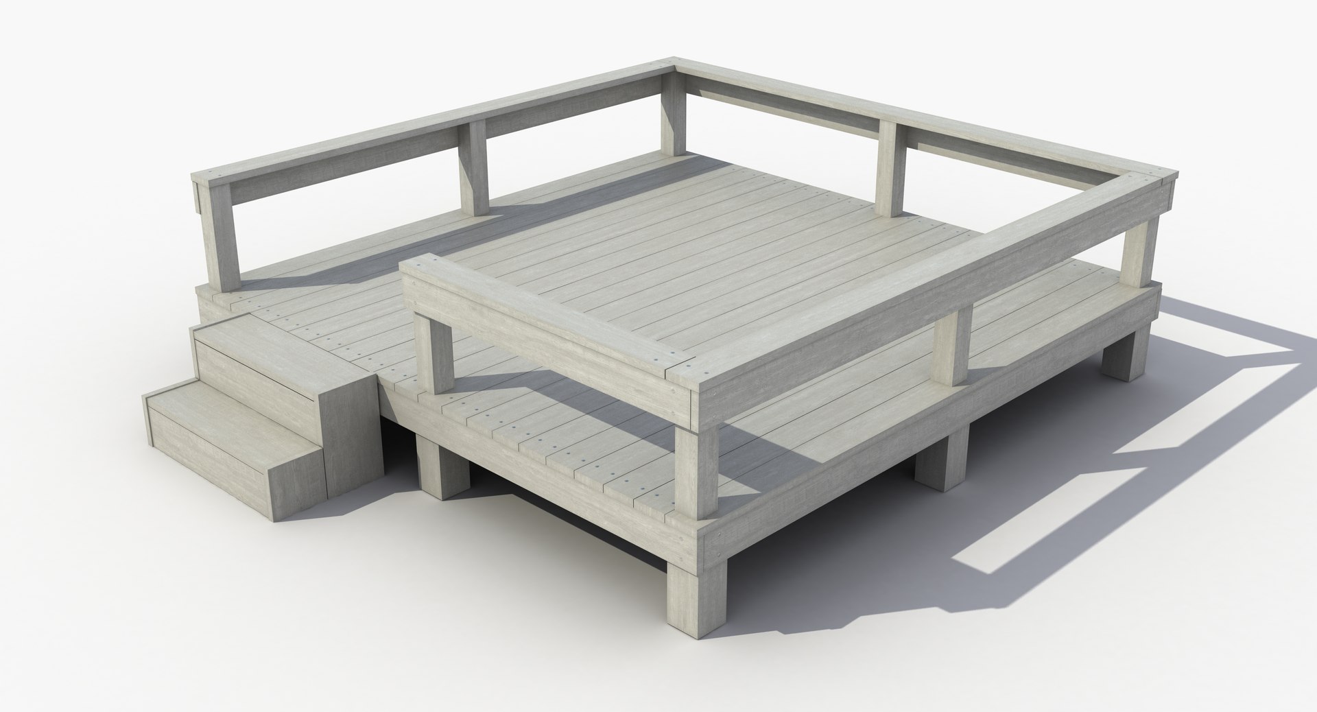 3D Wooden Terrace 5 3D Model - TurboSquid 1941928