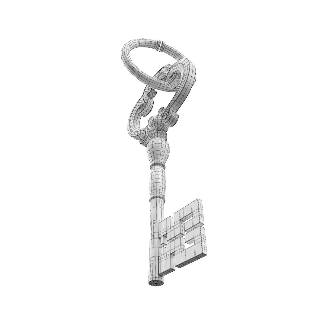 Old Dirty Door Key 3D Model - TurboSquid 1986960