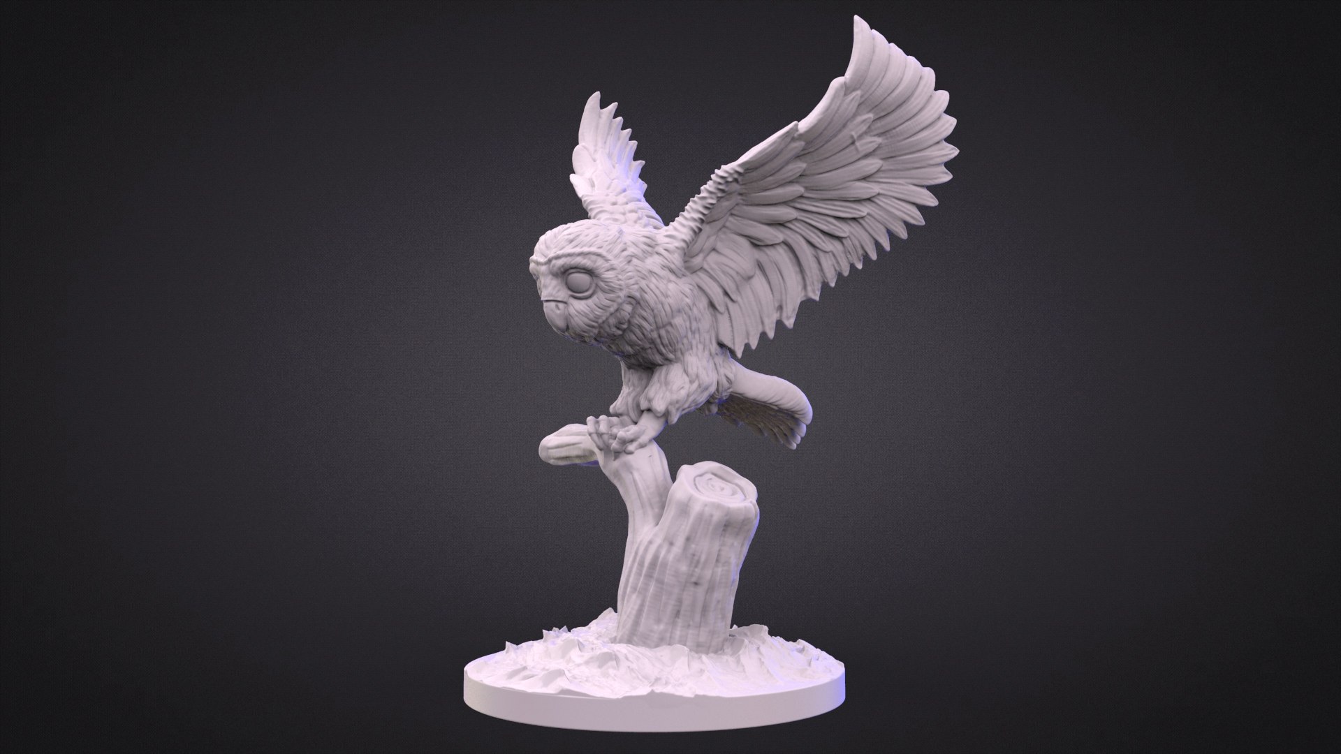 3D Owl Sculpture Model - TurboSquid 2050215
