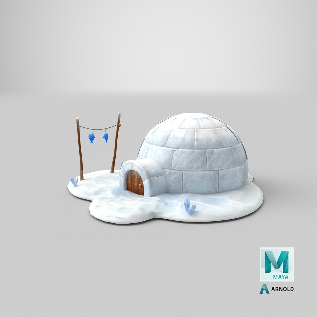 3D Stylized Igloo Model - TurboSquid 1919330
