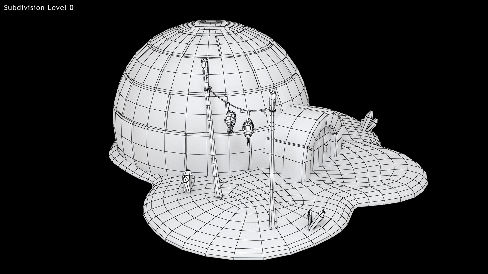 3D Stylized Igloo Model - TurboSquid 1919330