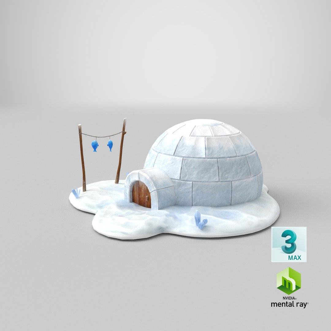 3D Stylized Igloo Model - TurboSquid 1919330