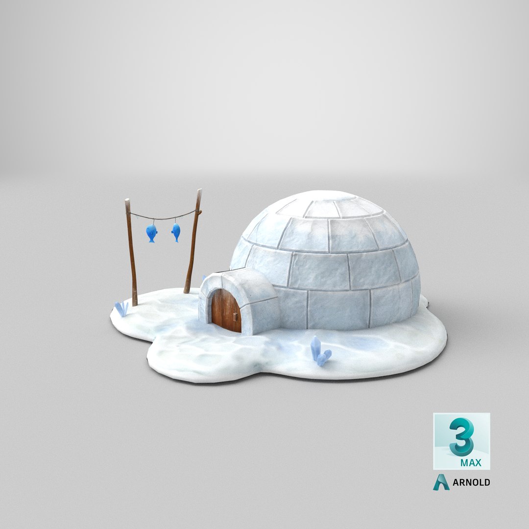 3D Stylized Igloo Model - TurboSquid 1919330