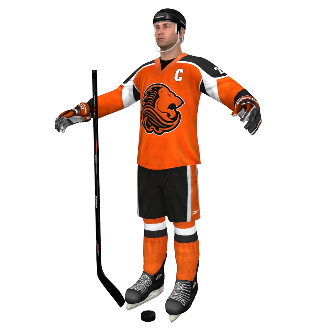 hockey player 3d model