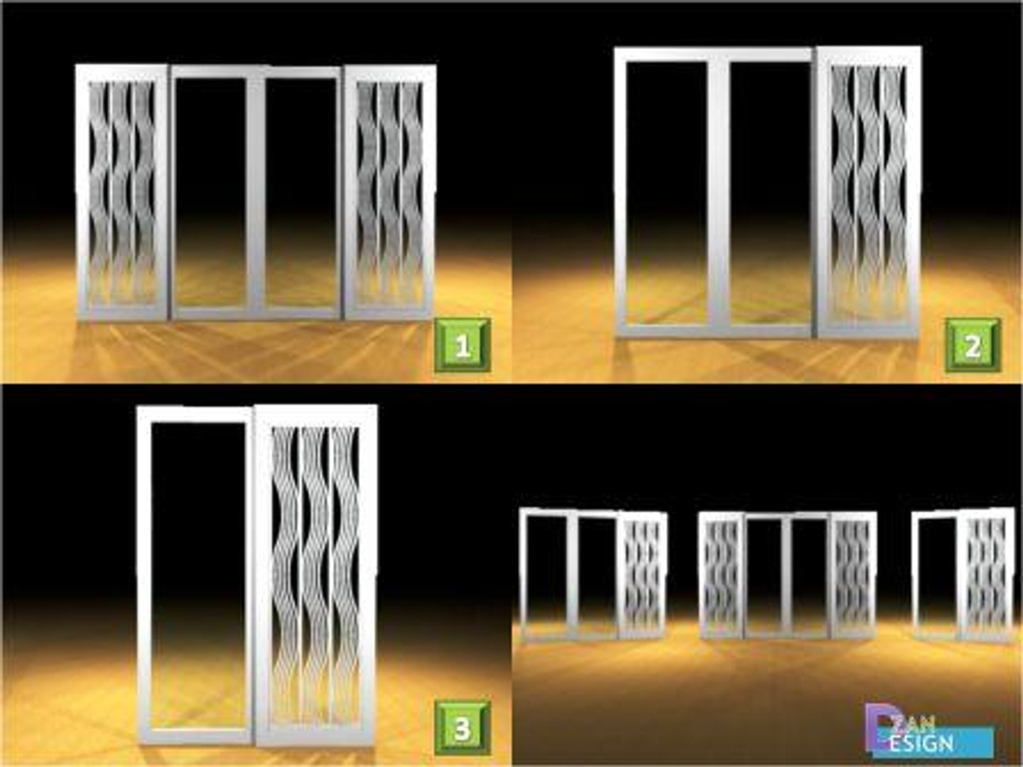 Free 3D Windows Sliding Patterned - TurboSquid 1324079