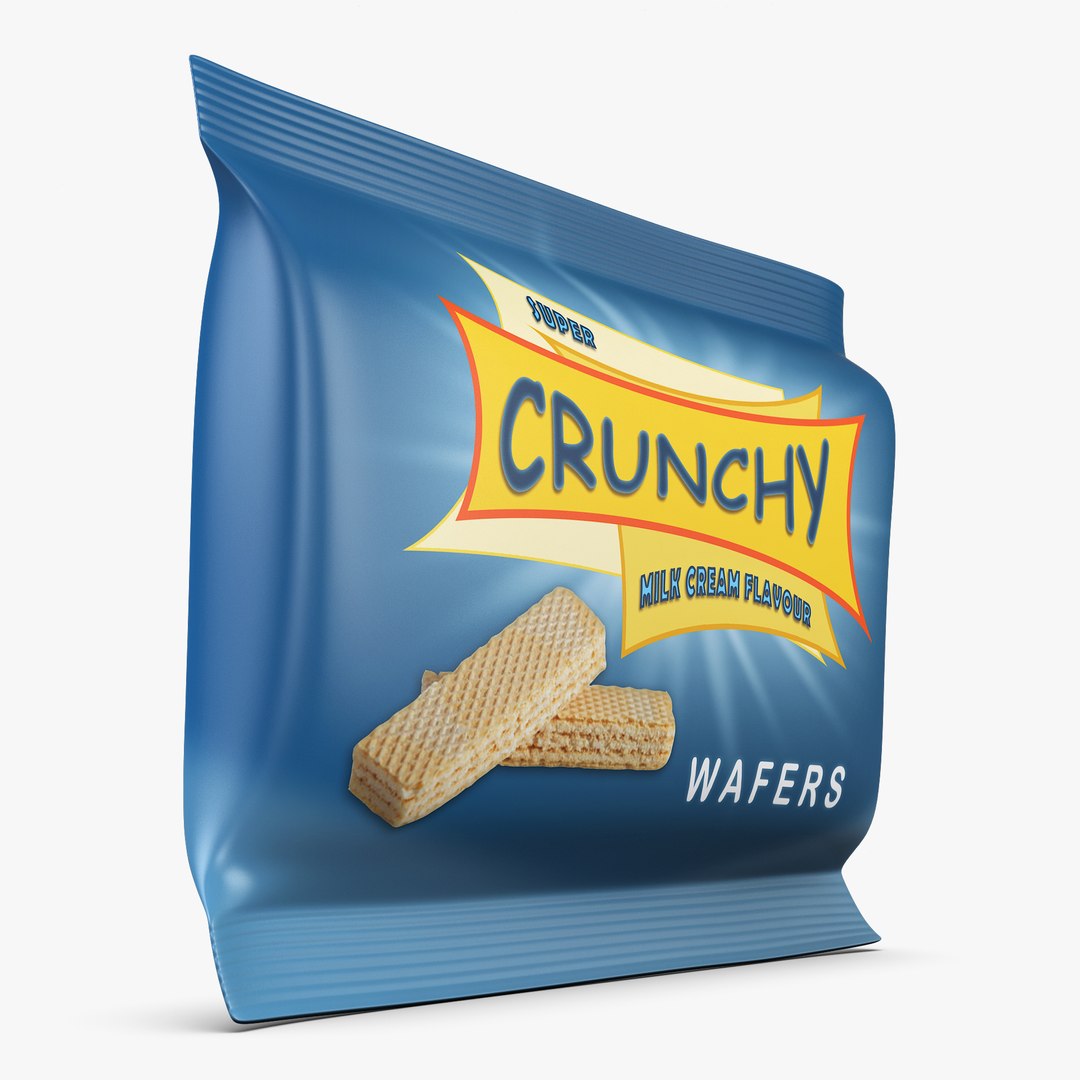 3D Wafers Crunchy Packaging Simple M 1 - TurboSquid 2132789