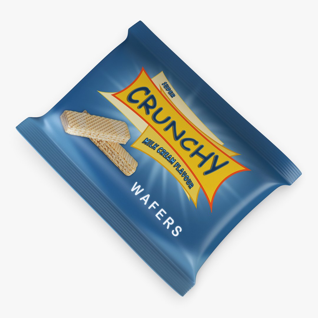3D Wafers Crunchy Packaging Simple M 1 - TurboSquid 2132789