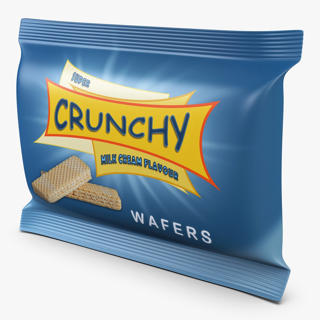 3D Wafers Crunchy Packaging Simple M 1 - TurboSquid 2132789