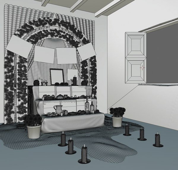 modelo 3d Altar del Día de los Muertos - TurboSquid 1540334
