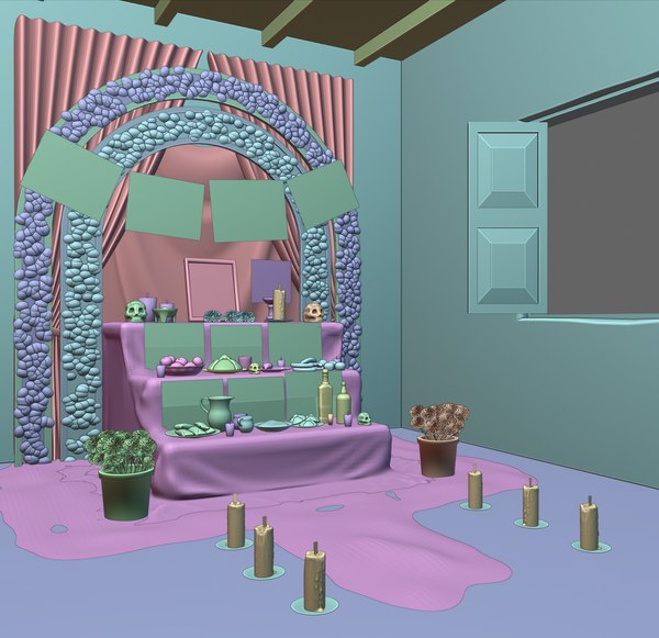 modelo 3d Altar del Día de los Muertos - TurboSquid 1540334