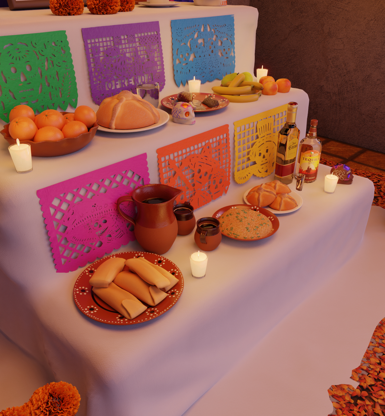 modelo 3d Altar del Día de los Muertos - TurboSquid 1540334