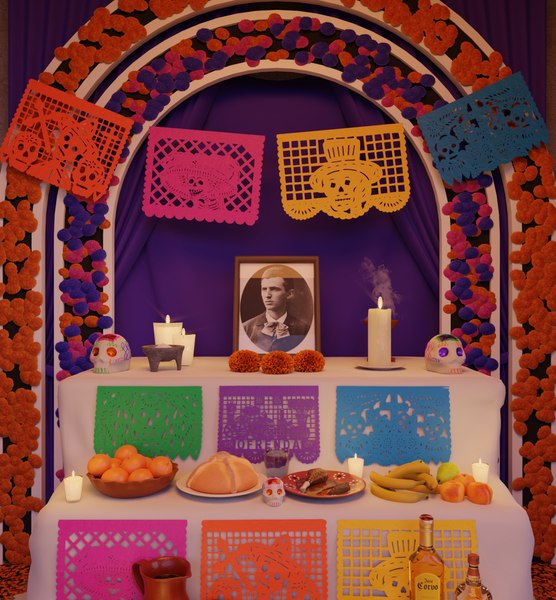 modelo 3d Altar del Día de los Muertos - TurboSquid 1540334