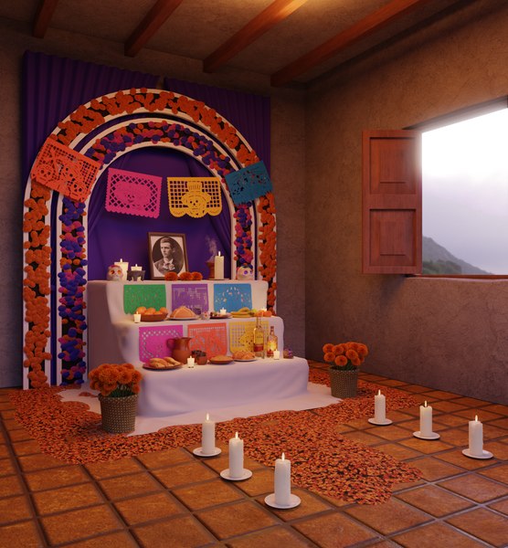 modelo 3d Altar del Día de los Muertos - TurboSquid 1540334