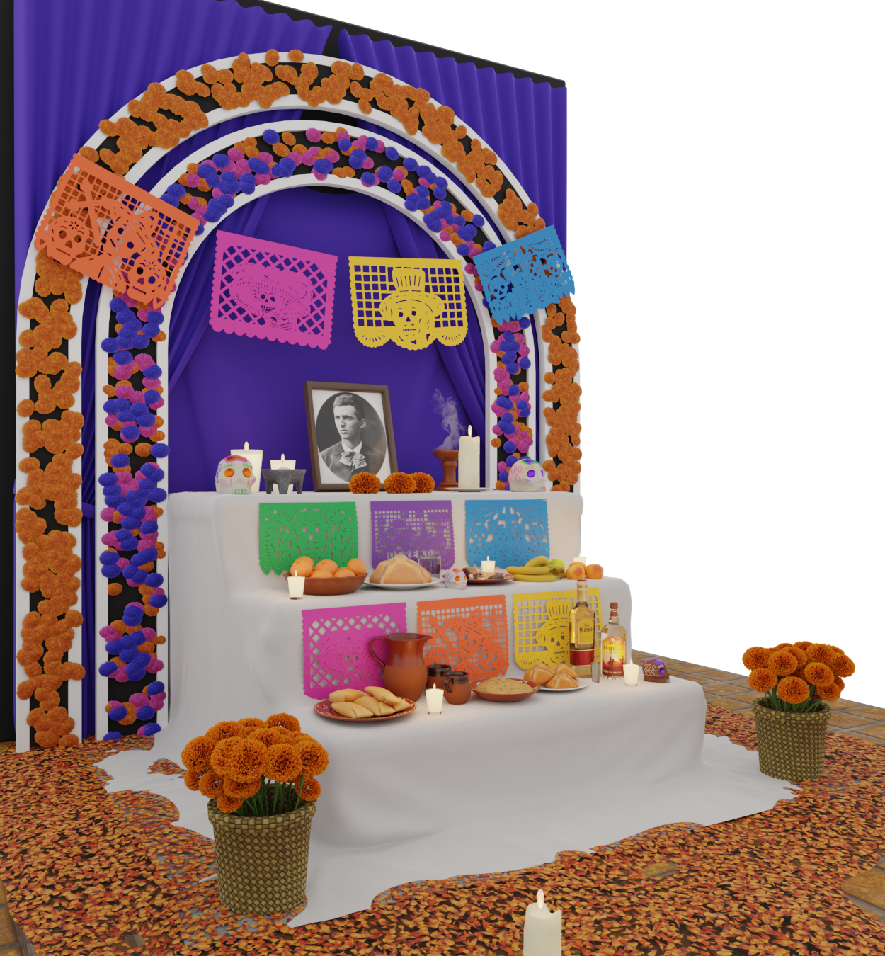 modelo 3d Altar del Día de los Muertos - TurboSquid 1540334