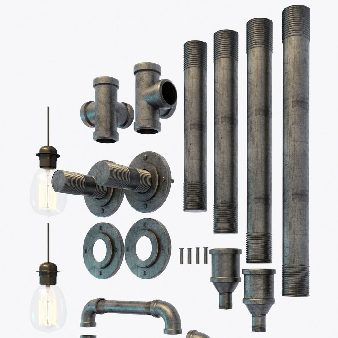 3D Model Metal Pipes - TurboSquid 1574843