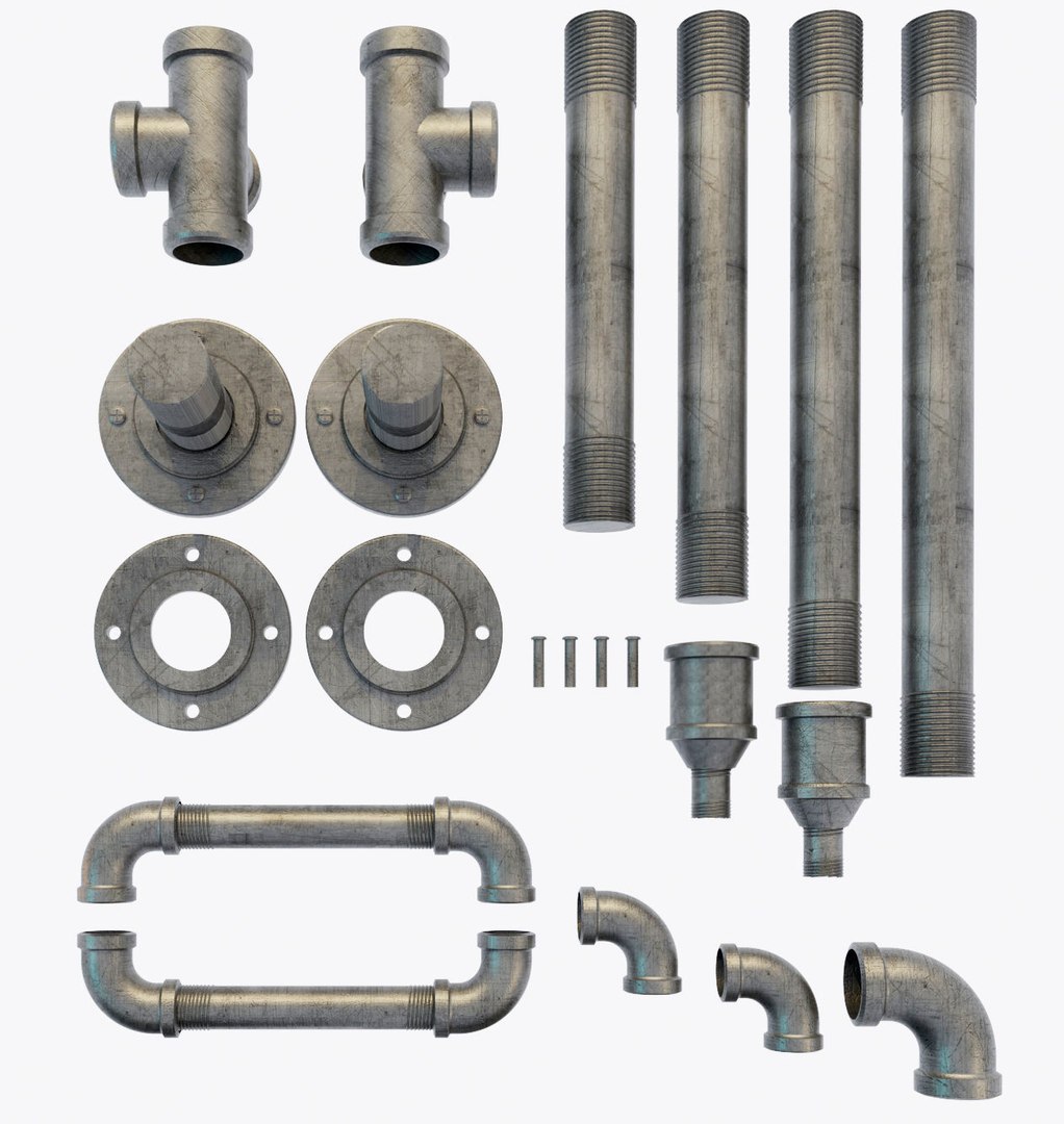 3D Model Metal Pipes - TurboSquid 1574843