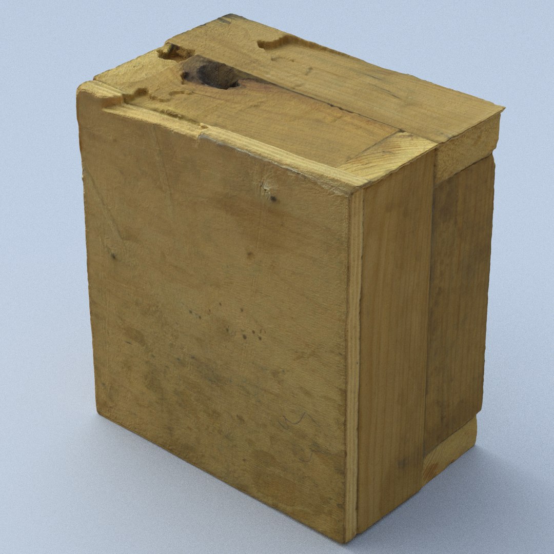 Old wood box model - TurboSquid 1244736