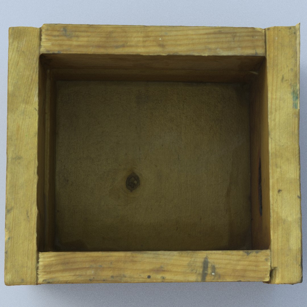 Old wood box model - TurboSquid 1244736