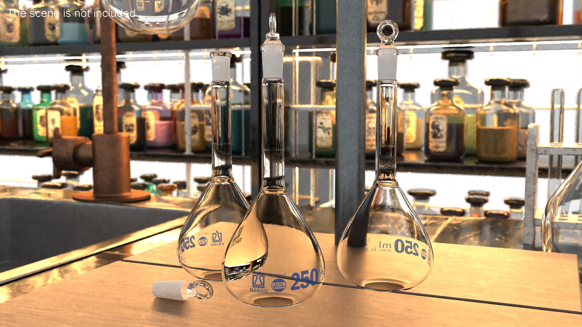 3D Lab Volumetric Flask 250ml Empty Model - TurboSquid 2063016