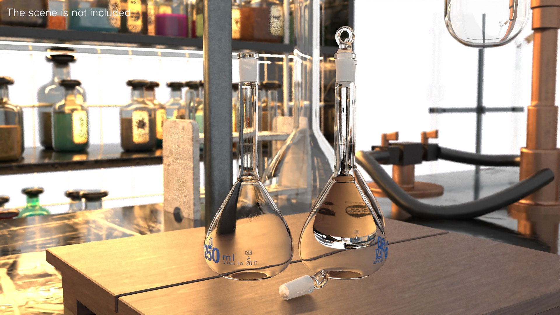 3D Lab Volumetric Flask 250ml Empty Model - TurboSquid 2063016