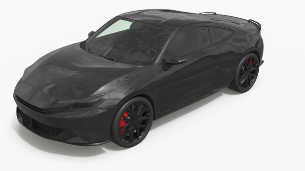 modelo 3d Future Design Type R Coupé 2026 Negro - TurboSquid 2467510