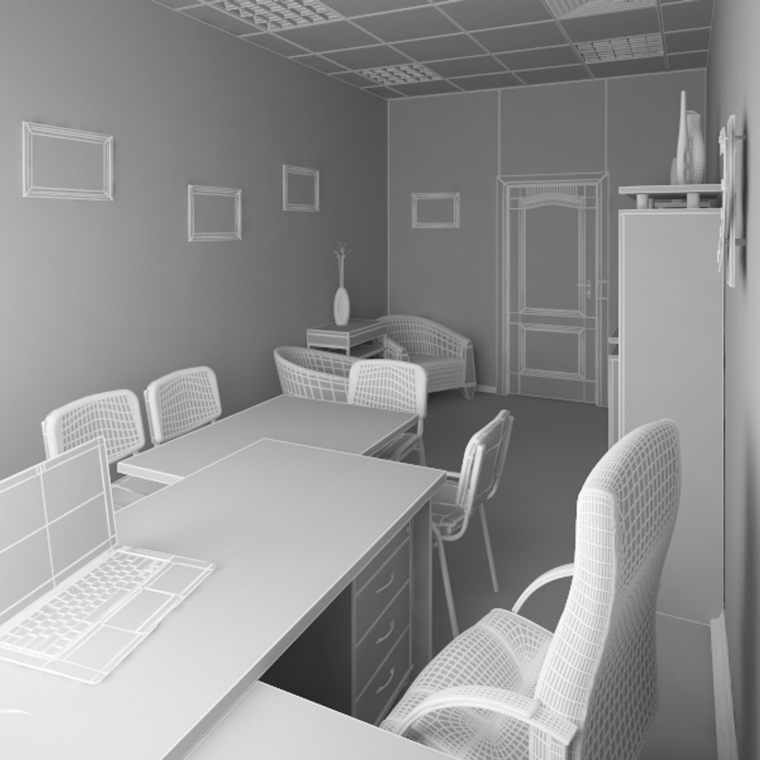 3ds max interior office