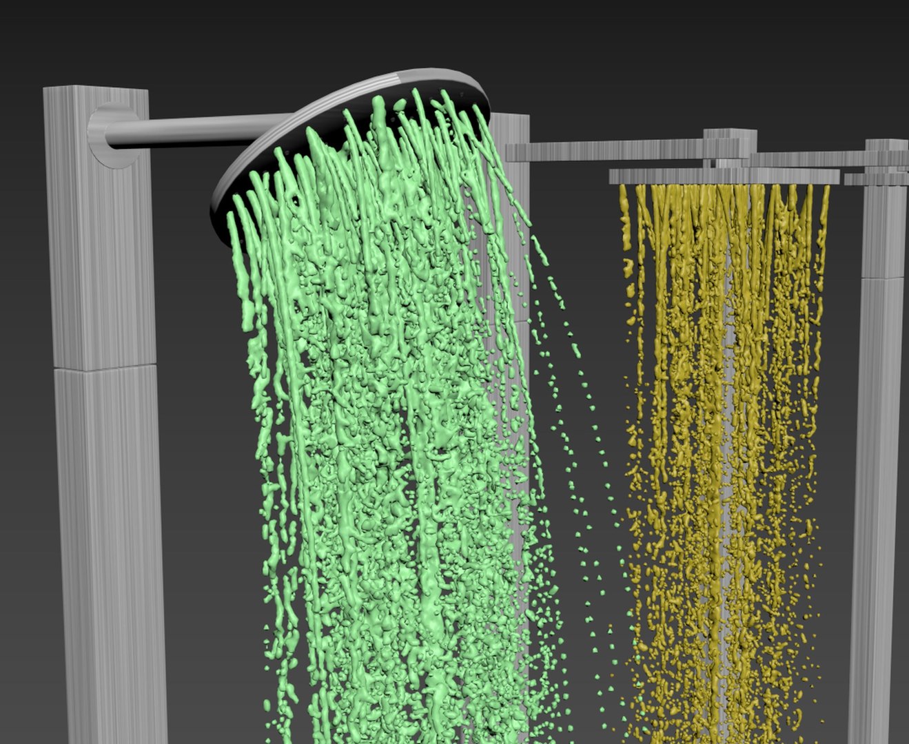 Shower Water Animationsimulated Model - TurboSquid 2055300
