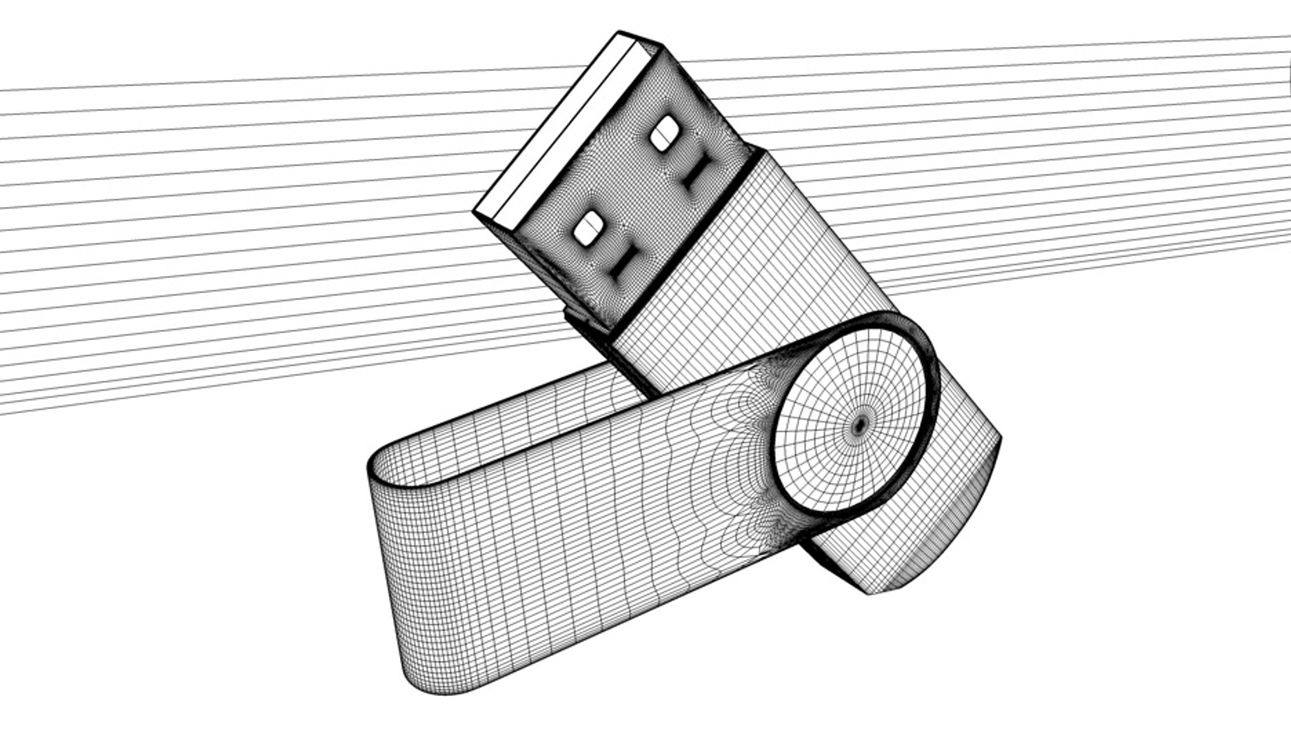 Usb Pen Drive 3d C4d