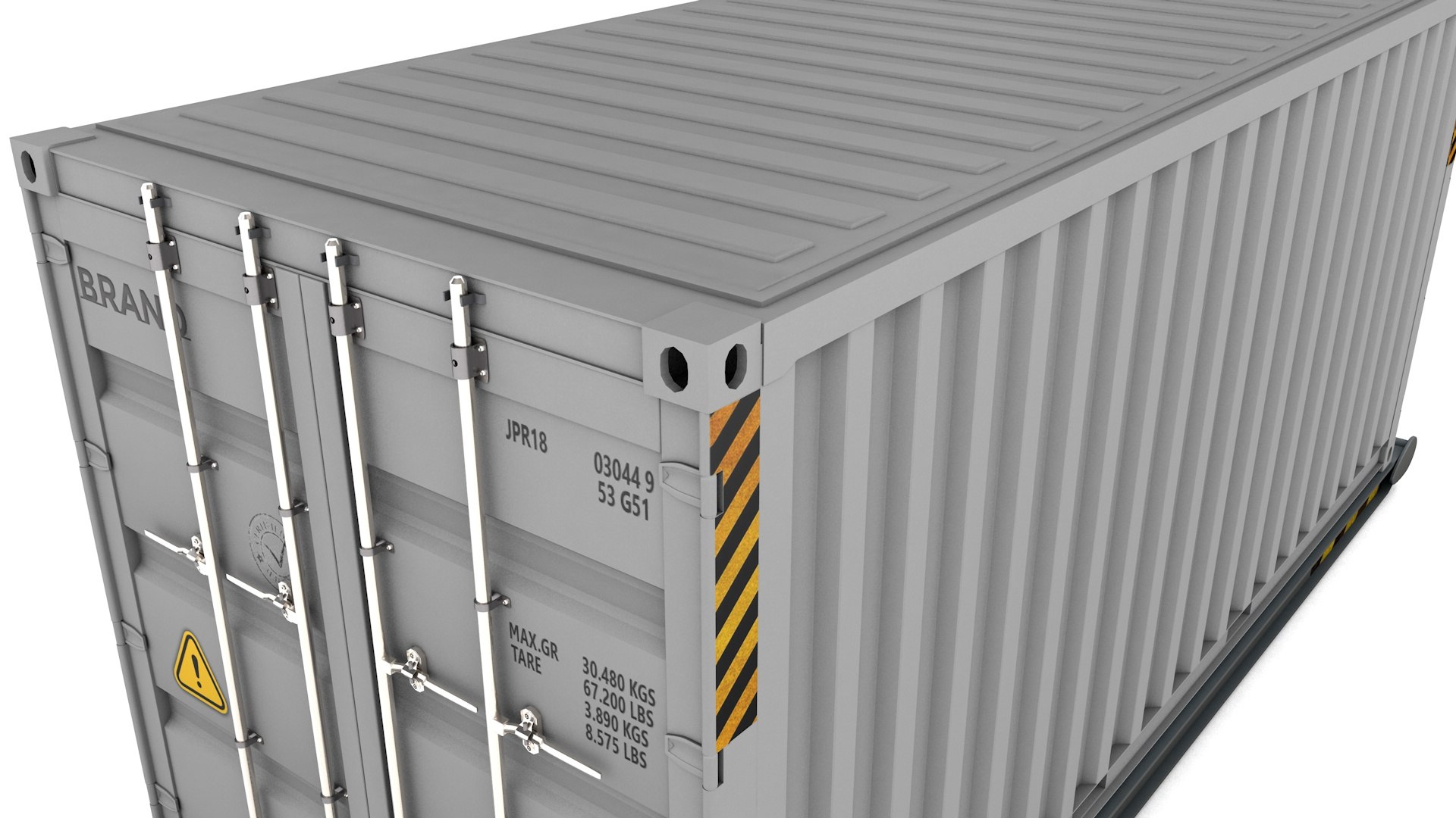Container 20 Feet 3D Model - TurboSquid 1746339