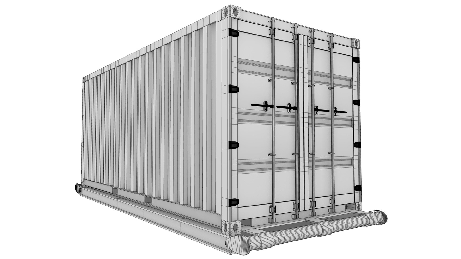 Container 20 Feet 3D Model - TurboSquid 1746339