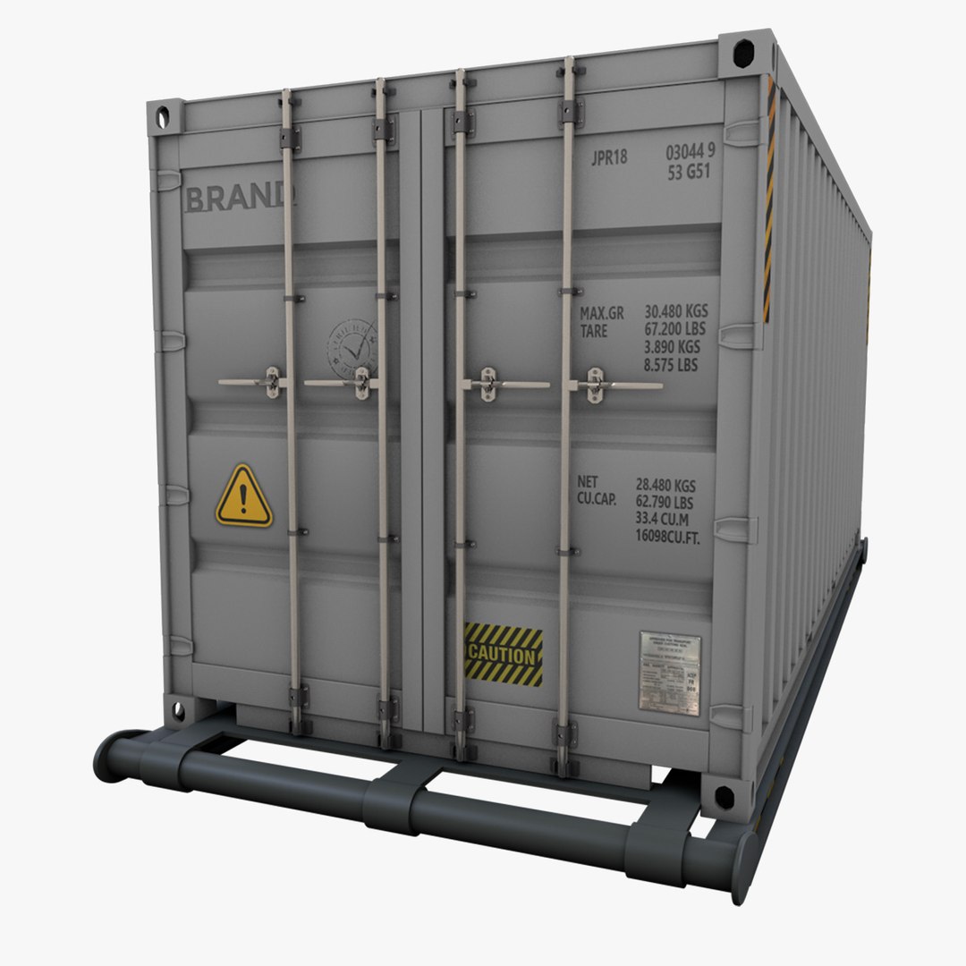 Container 20 Feet 3D Model - TurboSquid 1746339