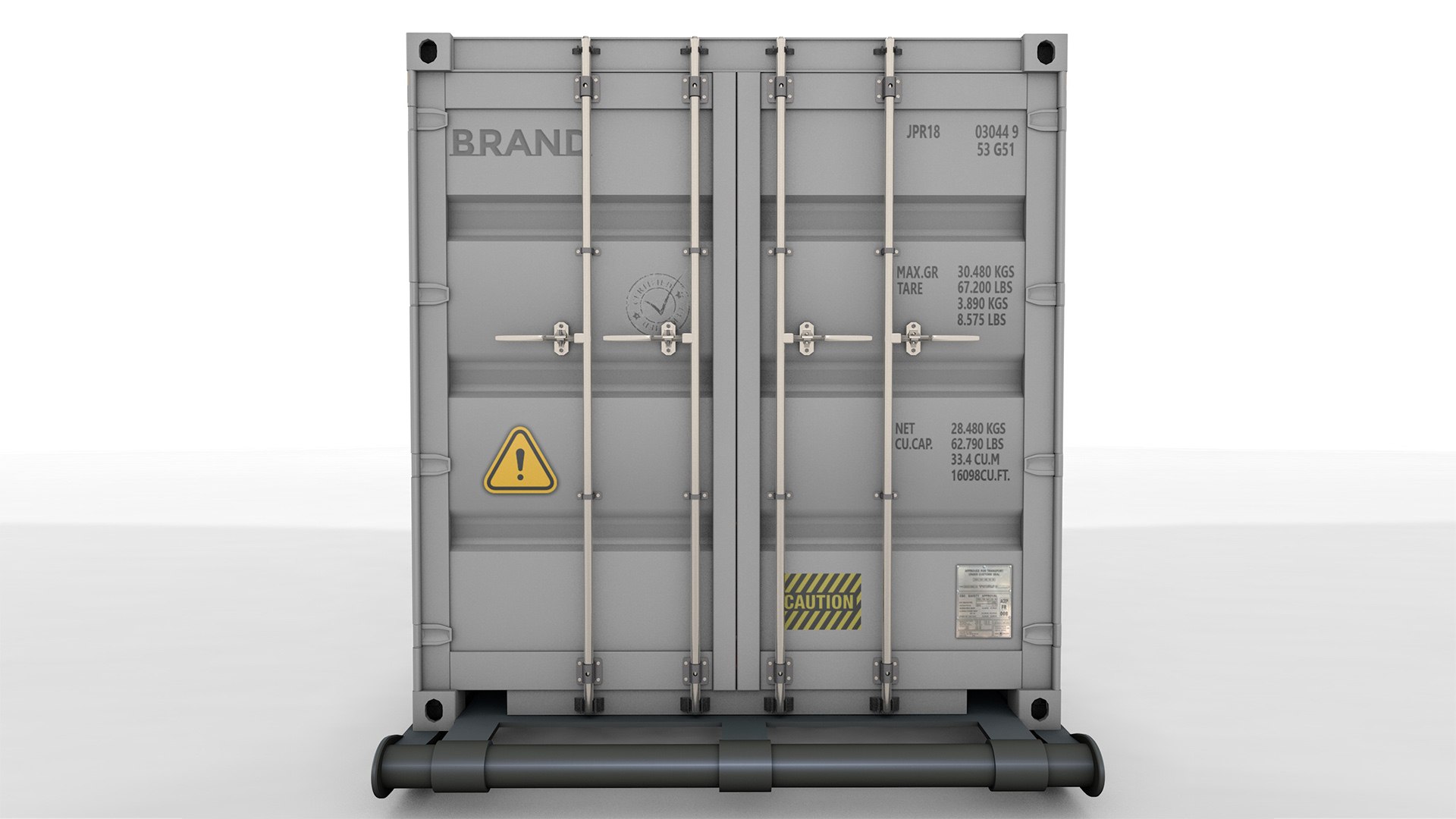Container 20 Feet 3D Model - TurboSquid 1746339