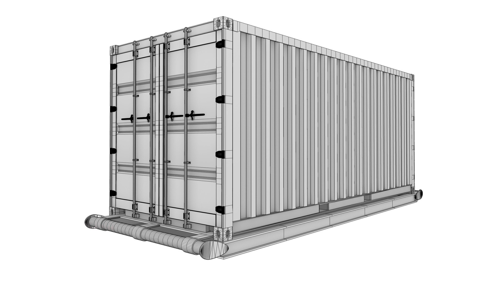 Container 20 Feet 3D Model - TurboSquid 1746339
