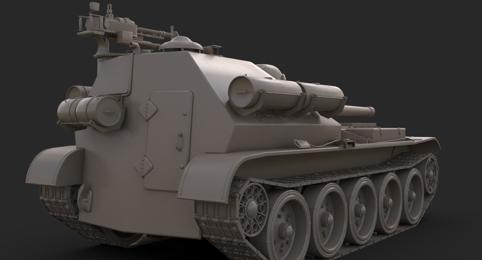 Tank uralmash su 101 3D model - TurboSquid 1661550