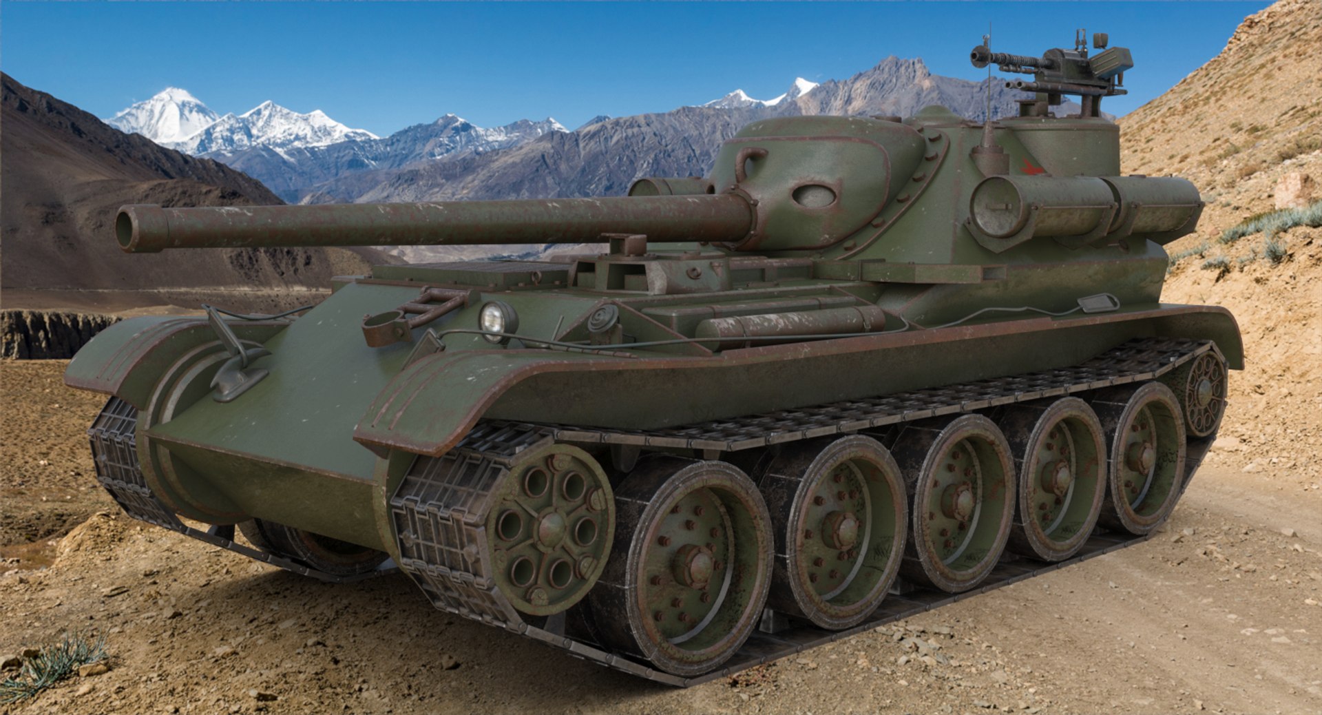 Tank uralmash su 101 3D model - TurboSquid 1661550