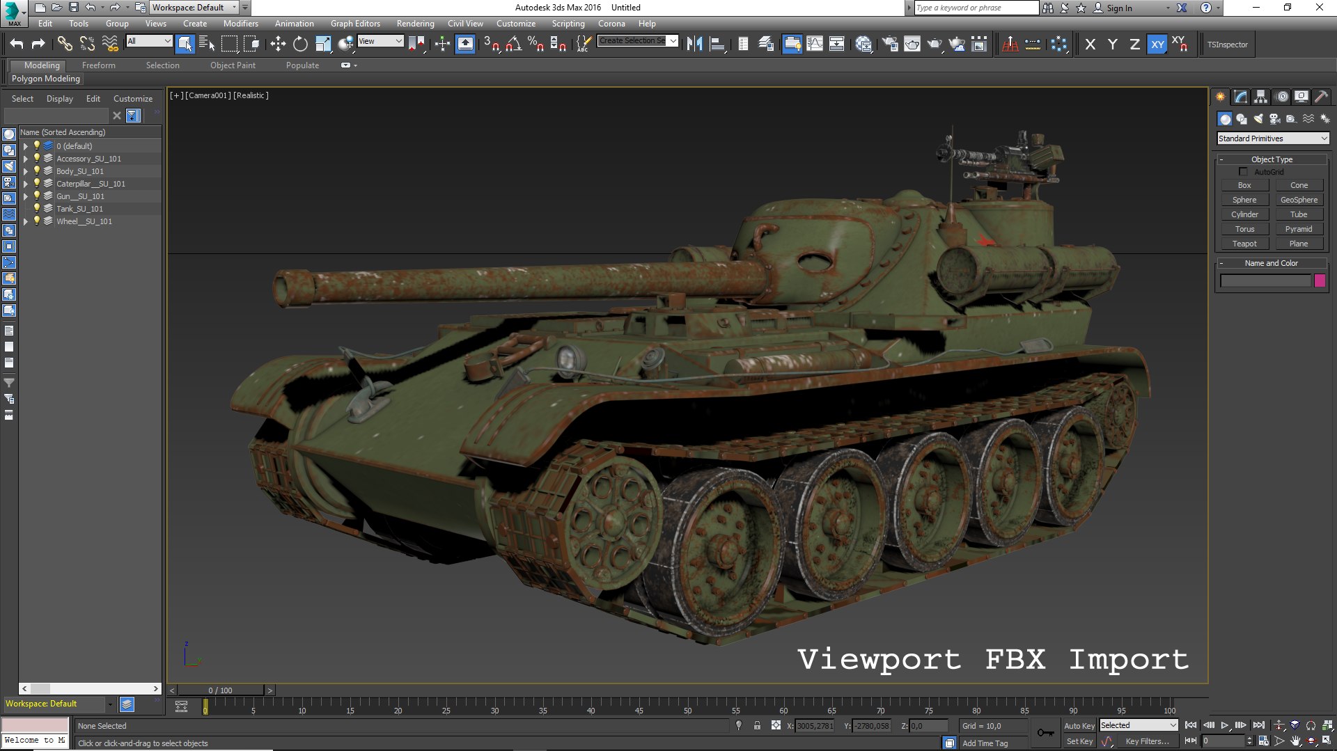 Tank uralmash su 101 3D model - TurboSquid 1661550