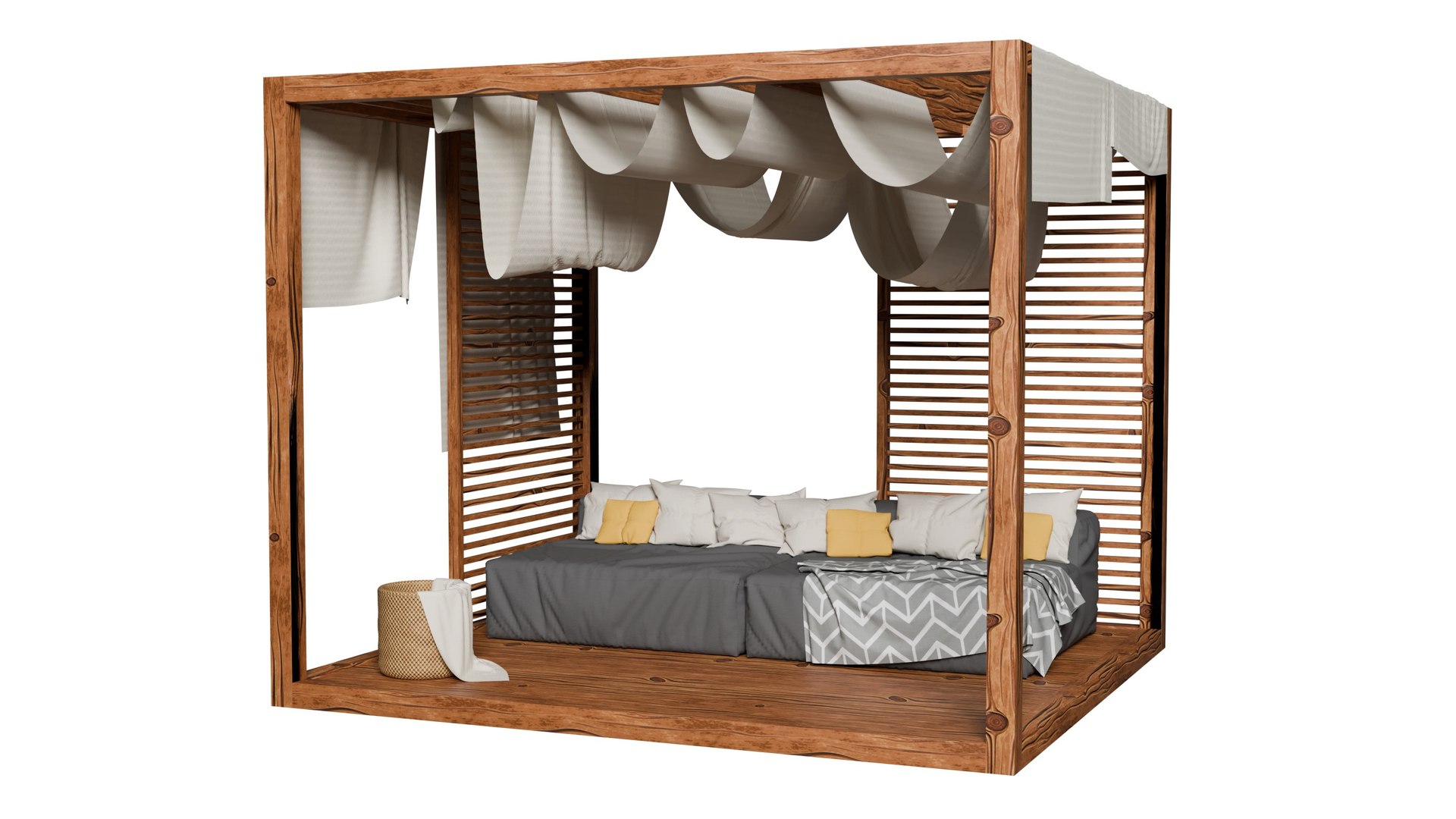 Pergola - PBR Textures 3D Model - TurboSquid 2283656