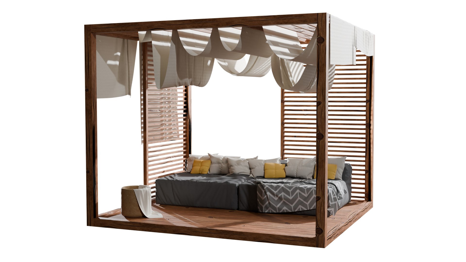 Pergola - PBR Textures 3D Model - TurboSquid 2283656