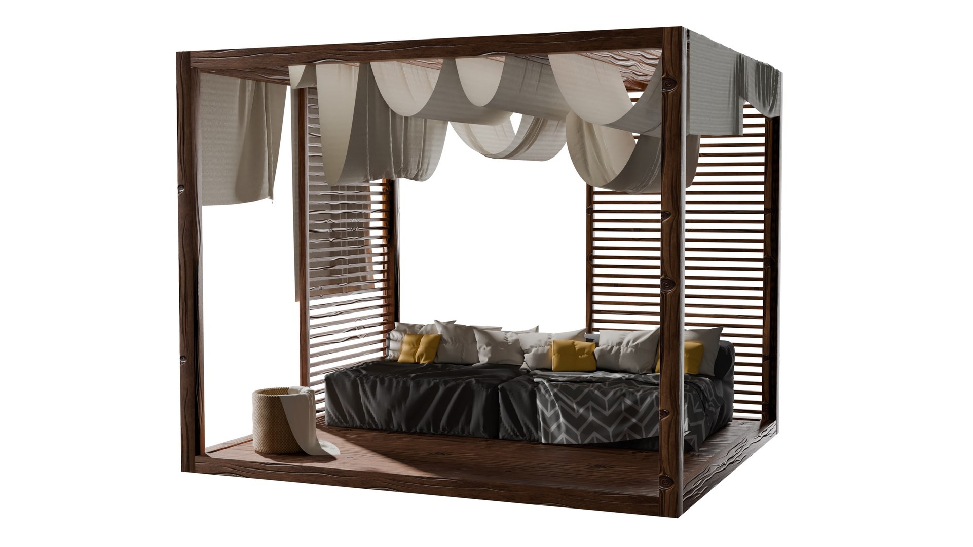 Pergola - PBR Textures 3D Model - TurboSquid 2283656