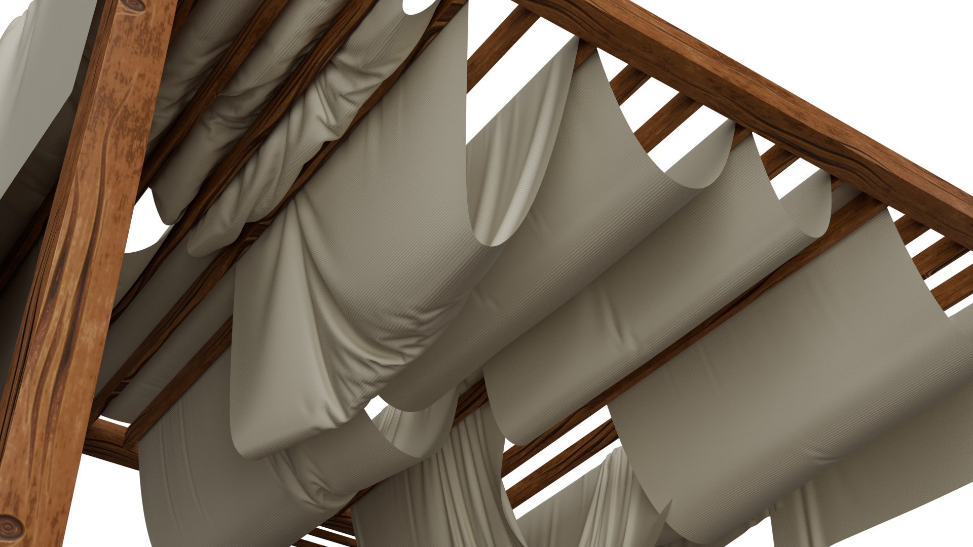 Pergola - PBR Textures 3D Model - TurboSquid 2283656