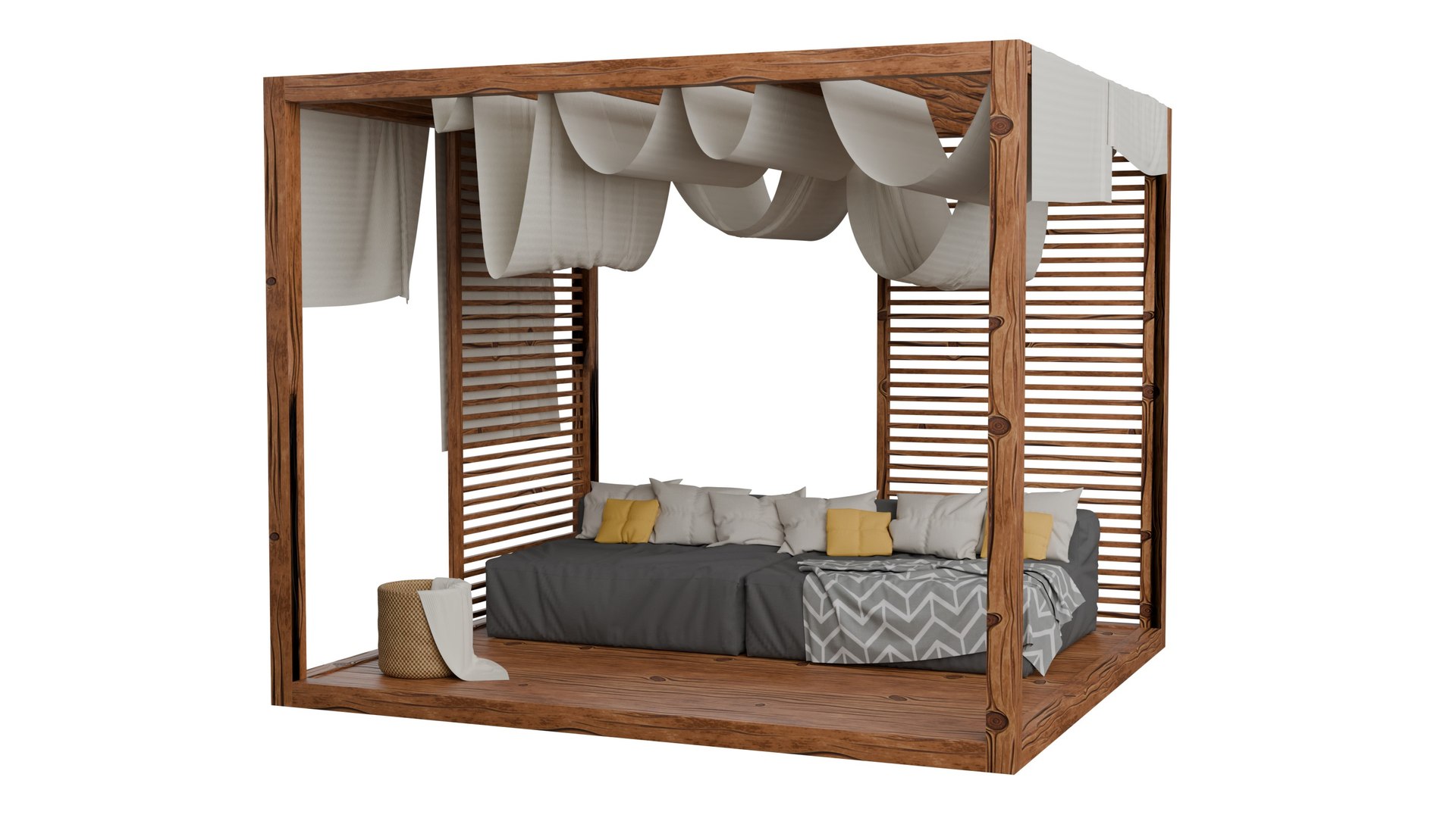 Pergola - PBR Textures 3D Model - TurboSquid 2283656