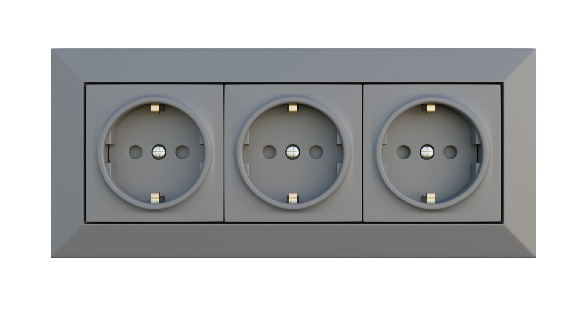 3D Triple Socket - TurboSquid 2116330