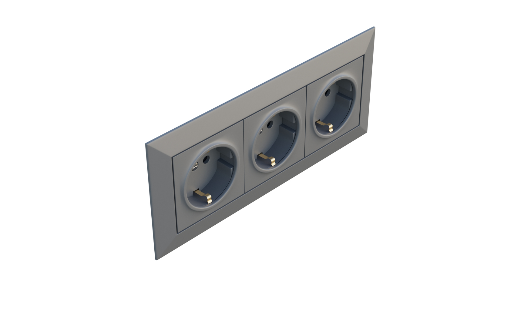 3D Triple Socket - TurboSquid 2116330