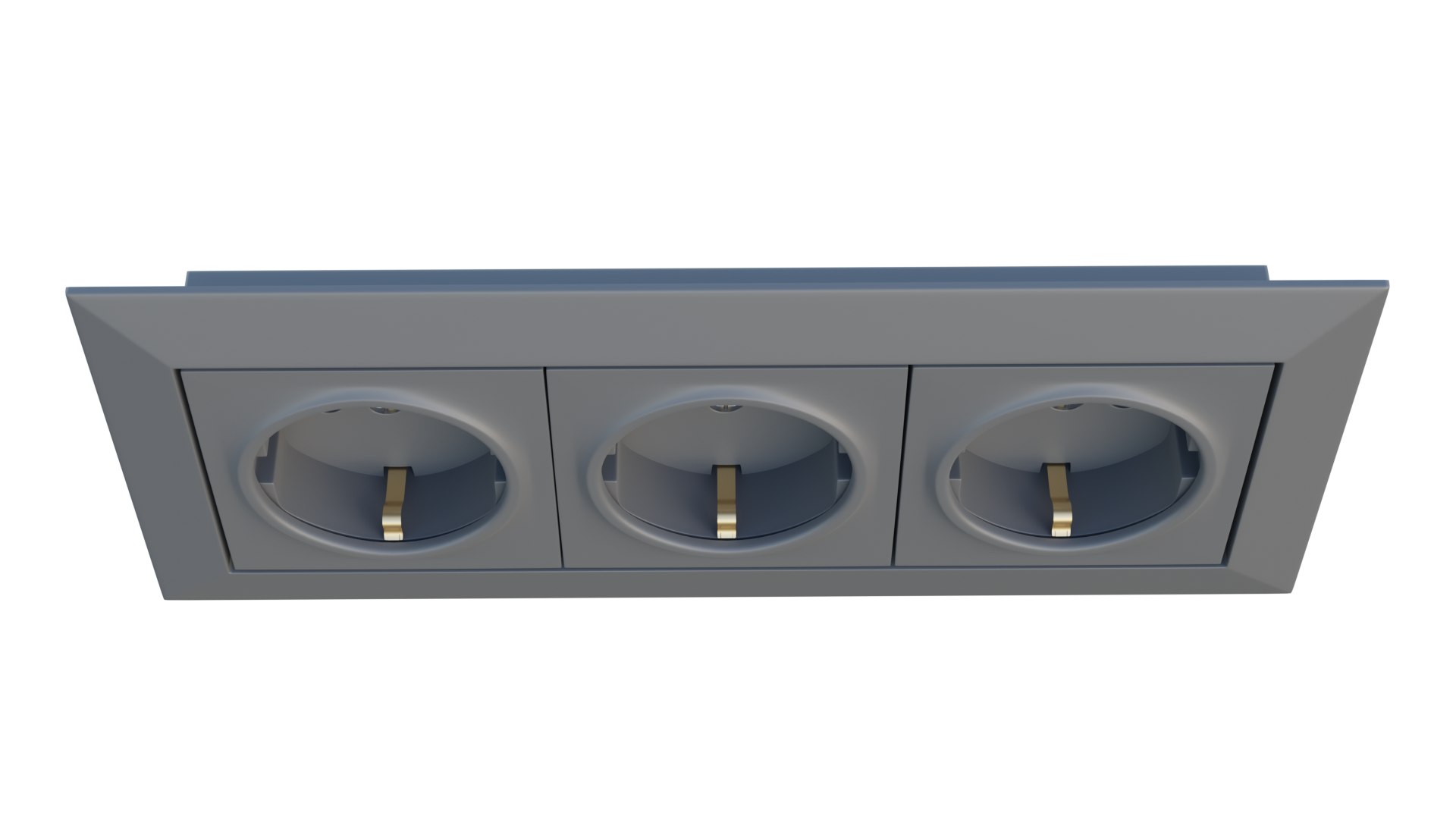 3D Triple Socket - TurboSquid 2116330