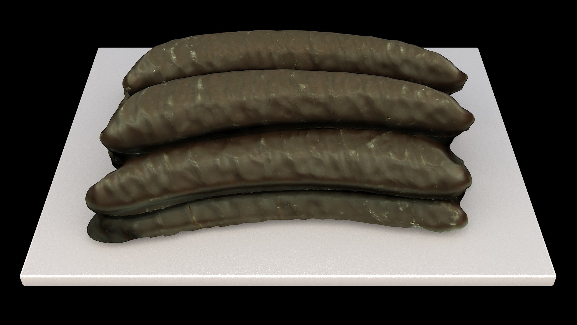 3D chocolate bananas model - TurboSquid 1504610