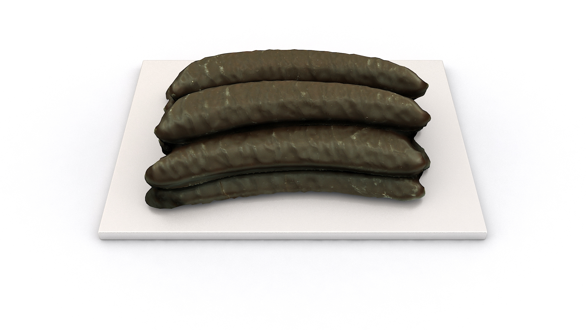 3D chocolate bananas model - TurboSquid 1504610