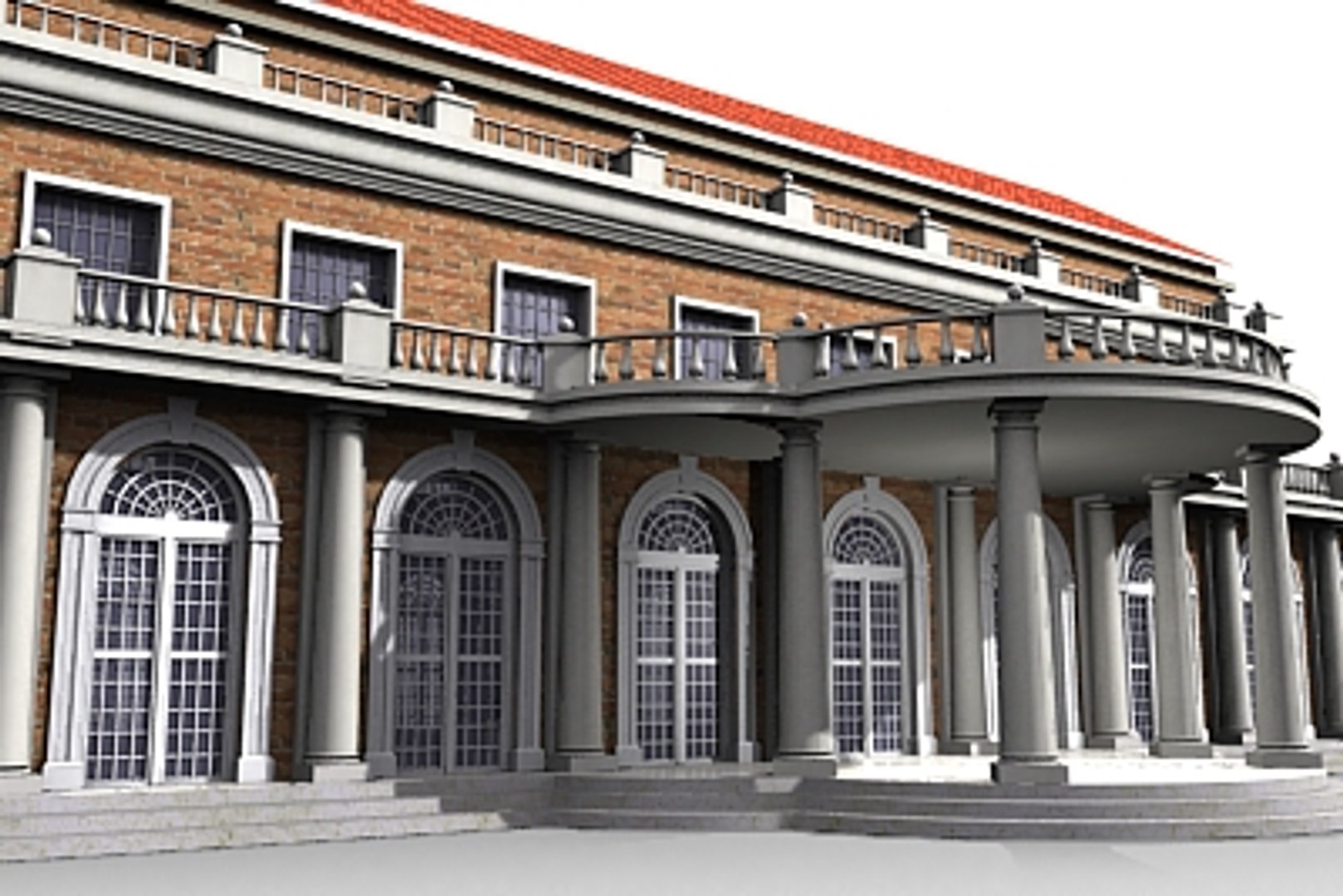 victorian building 3d model